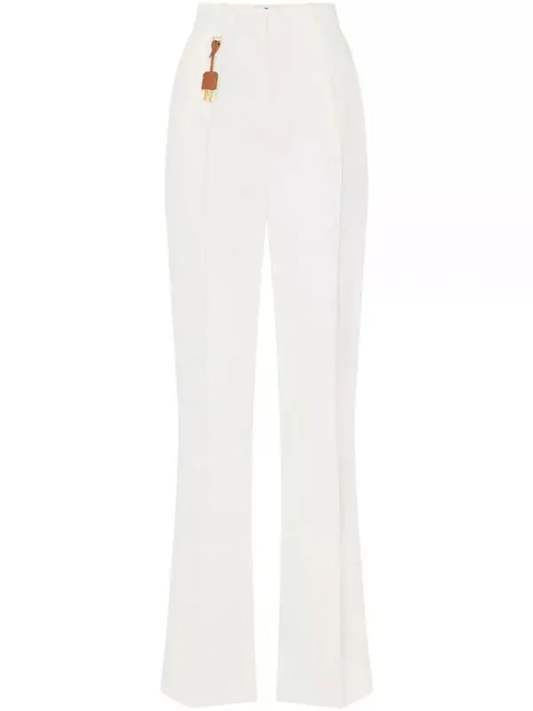 Elisabetta Franchi Logo Charm Trousers