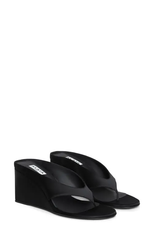 Alaïa Cube Wedge Sandal - Noir