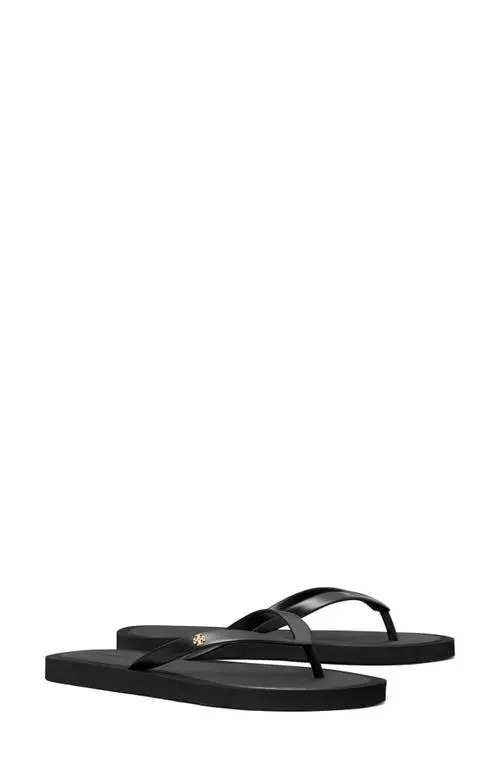 Tory Burch Kira Flip Flop - Perfect Black / Gold