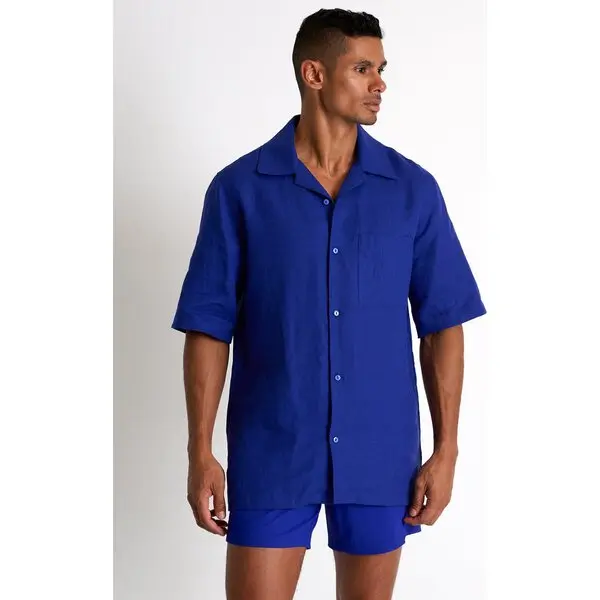 Shan Classic Fit Stretch Swim Trunks - Blue