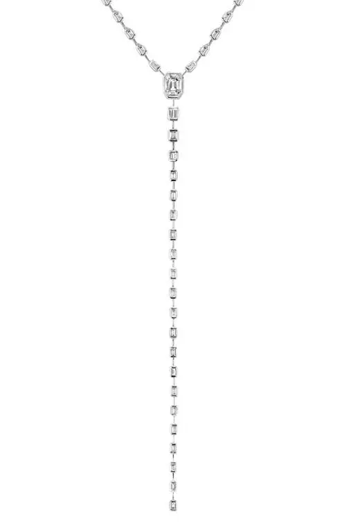 Shay Diamond Illusion Baguette Y-necklace