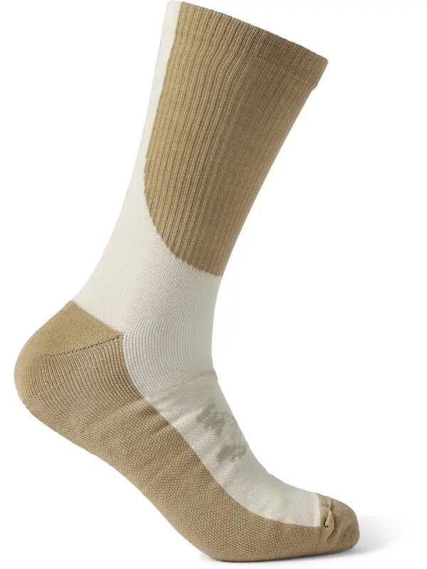 PORTAL Lineage Ribbed Cotton-blend Socks - Neutrals