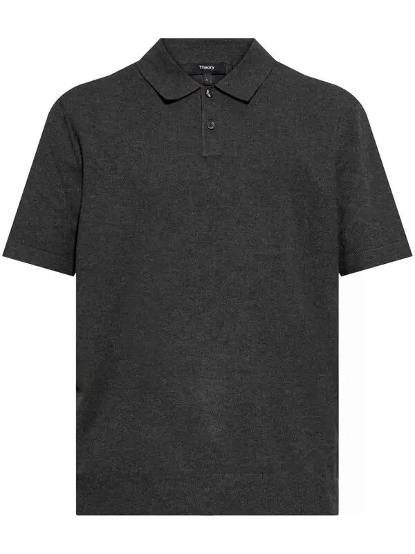 Theory Short-sleeved Polo Shirt - Grey