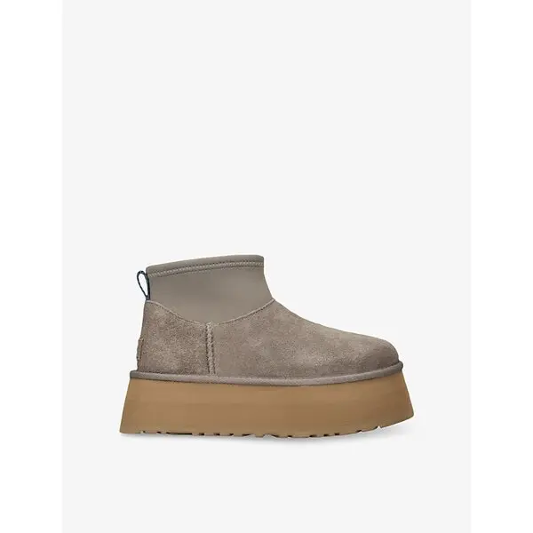 UGG Classic Mini Dipper Suede Boots - Taupe