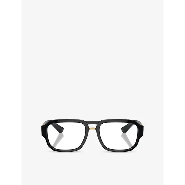 Dolce & Gabbana Dg3389 Pilot-frame Acetate Optical Glasses - Black