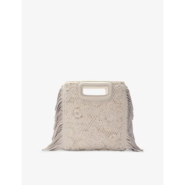 Maje Crochet Flower Cross-body Bag