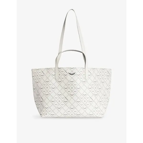 Zadig&Voltaire Logo-print Coated-canvas Xl Shopper - Flash
