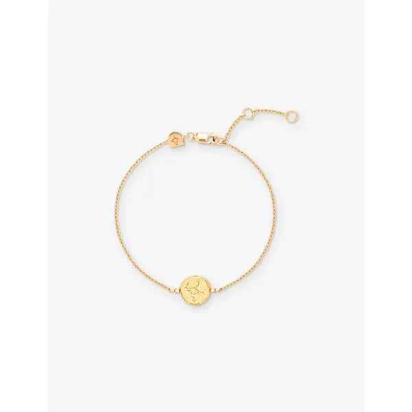ASTRID & MIYU Virgo Zodiac Pendant Bracelet - Gold
