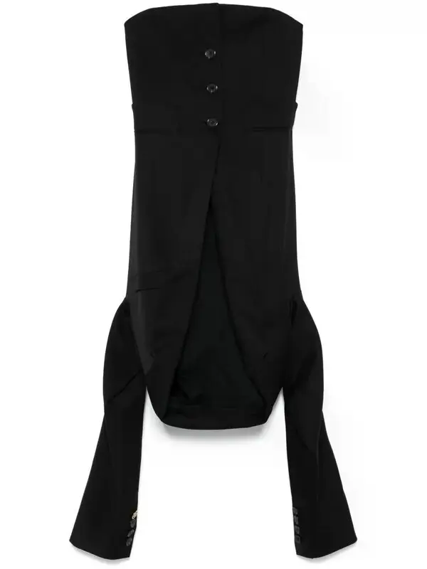 Moschino Panelled Strapless Top