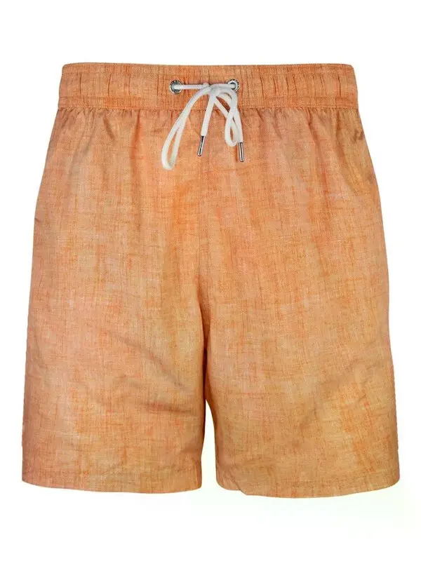 Paul & Shark Logo-plaque Swim Short - Orange