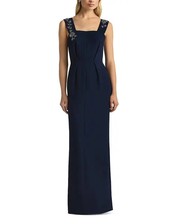 St. John Satin Back Crepe Dress