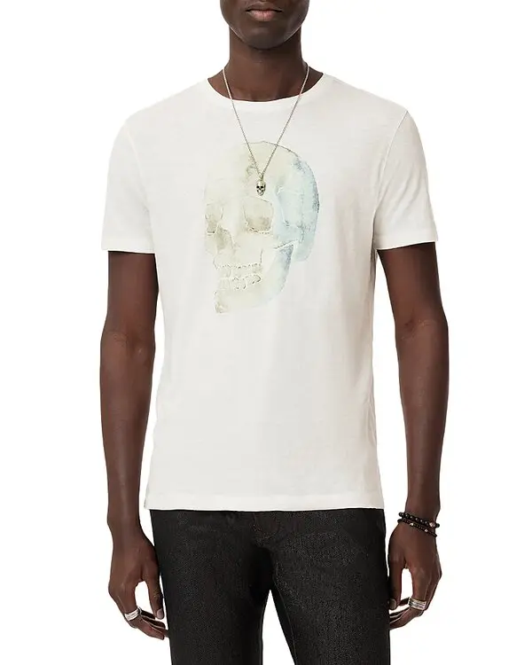 John Varvatos Watercolor Skull Tee