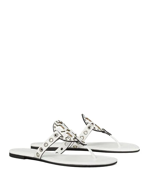 Tory Burch Miller Eyelet Sandals - Cloud