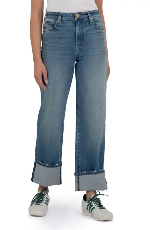 Kut From The Kloth Sienna Cuffed Wide Leg Jeans