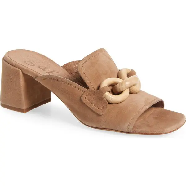 PEDRO GARCIA Umita Suede Sandals - Beige Plush Suede-natural