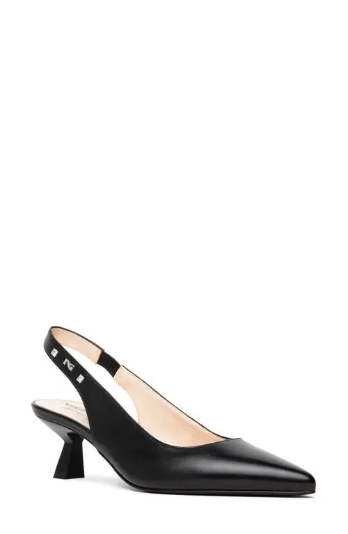 NEROGIARDINI Pointed Toe Slingback Pumps - Black
