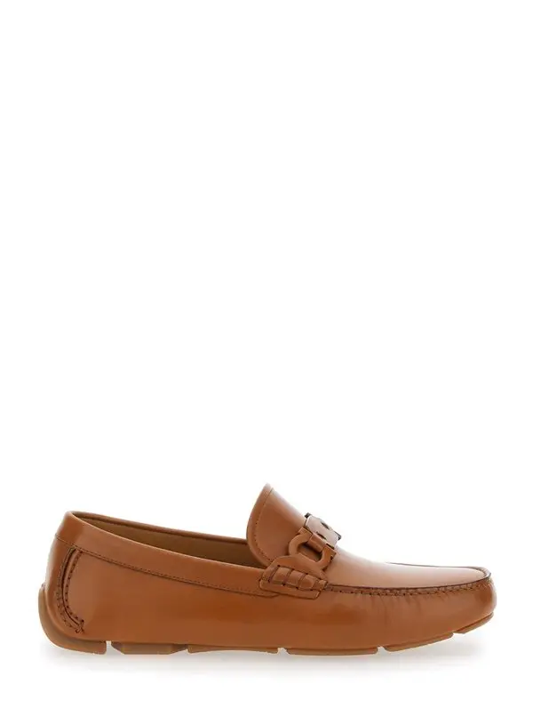 FERRAGAMO Loafers With Gancini Plaque