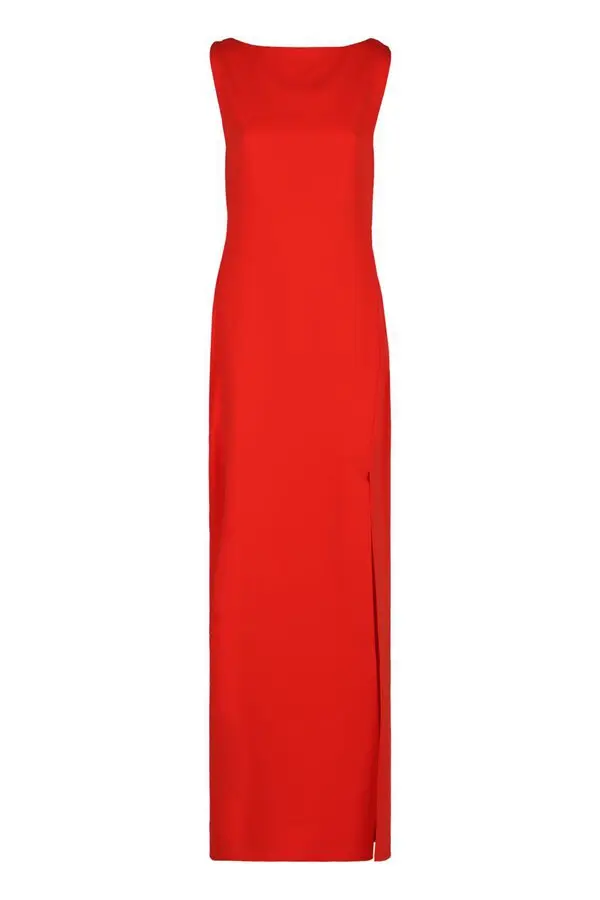 Max Mara Creso Crêpe Maxi Dress - Red