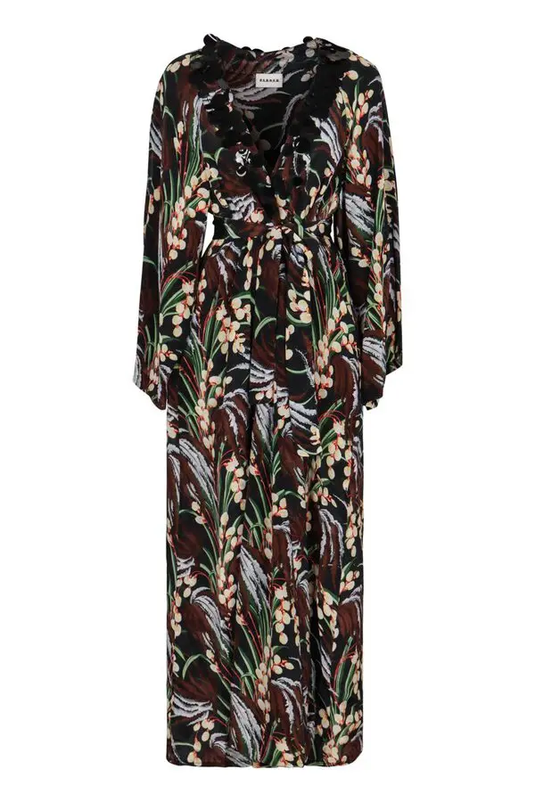 P.a.r.o.s.h Printed Crepe Dress