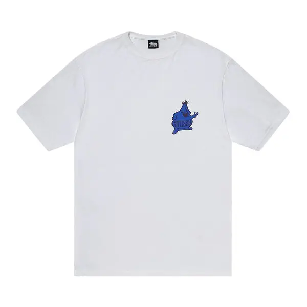 StÜssy Mr. Blob Spiral Tee - White