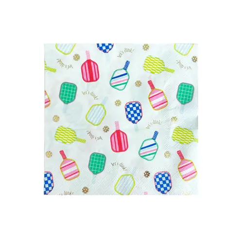 JOLLITY & CO Pickleball Social Club Large Napkins - Assorted Pre-pack