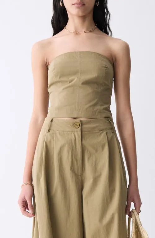 Deluc Déluc. Louna Strapless Crop Top