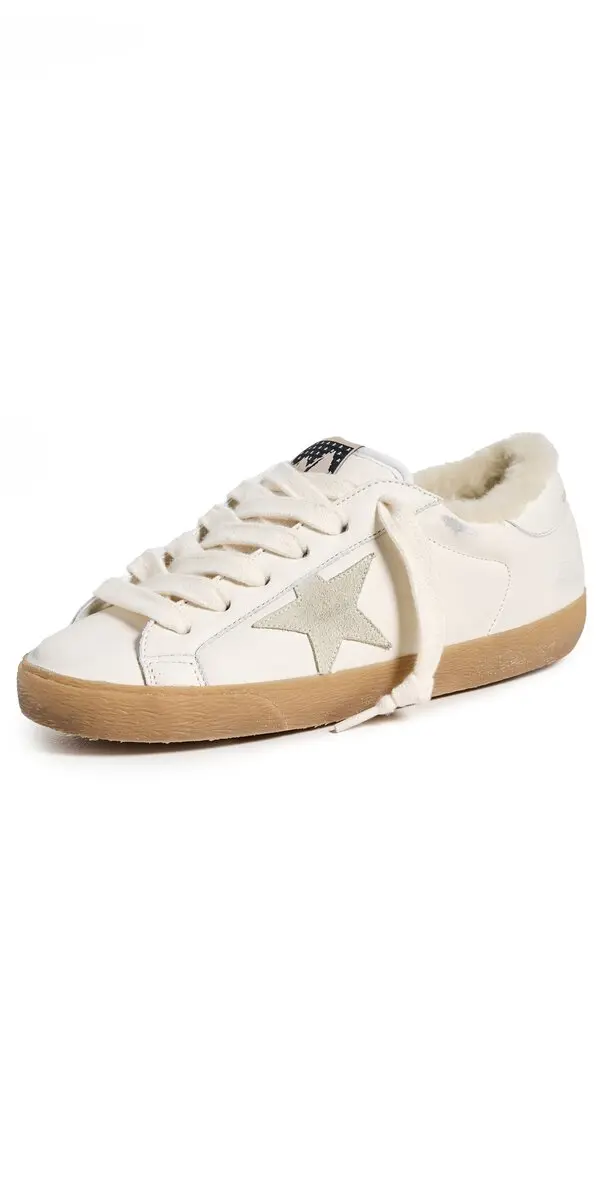 Golden Goose Super-star Shearling-lined Sneakers