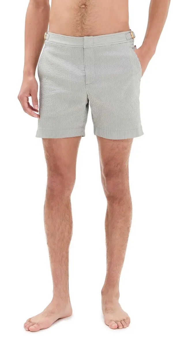 Orlebar Brown Bulldog Classic Stripe Swim Shorts - Khaki