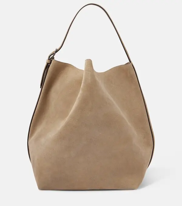 TOTÊME Suede Tote Bag - Beige
