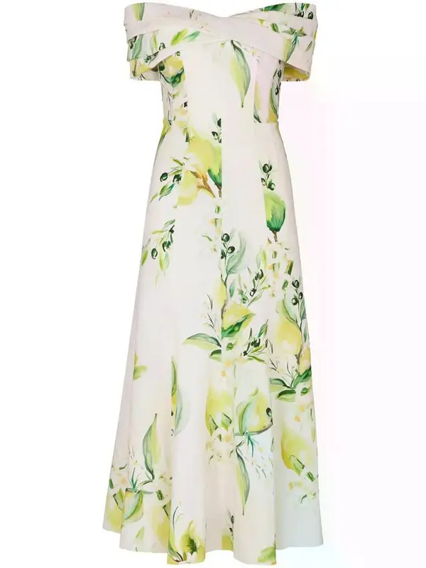 NICHOLAS Ariana Midi Dress - White