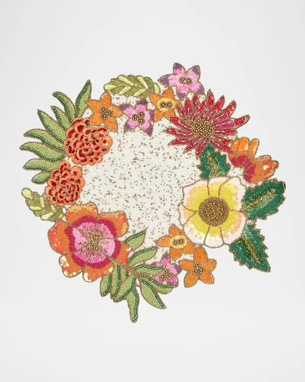 KIM SEYBERT Eden Beaded Placemat - Multi