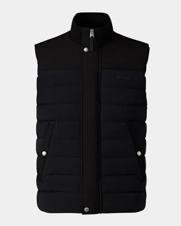Mackage Brody Down-filled Quilted Vest - Black