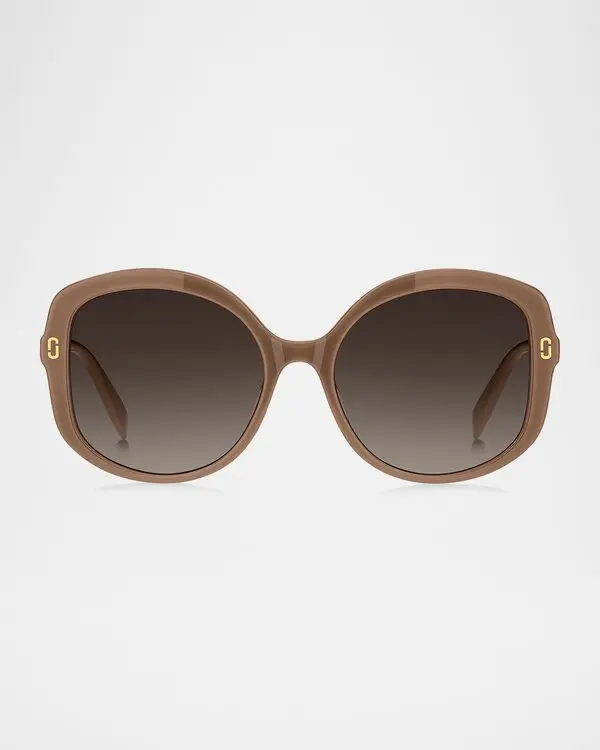 Marc Jacobs Round Acetate Sunglasses - Beige
