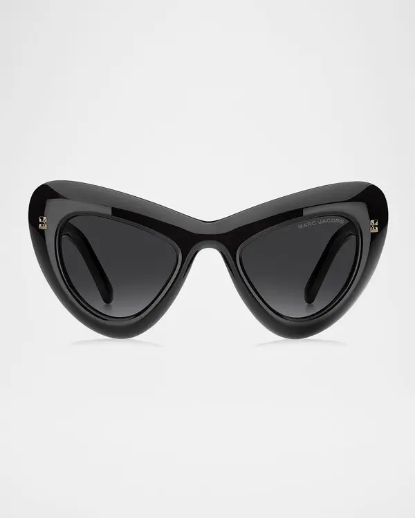 Marc Jacobs Studded Cat Eye Sunglasses - Crystalblack
