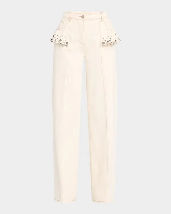 AKNVAS Avery Ruffled Jeans