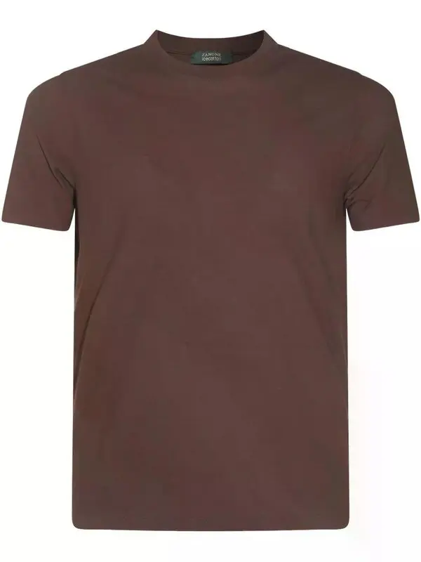 ZANONE Cotton T-shirt - Brown