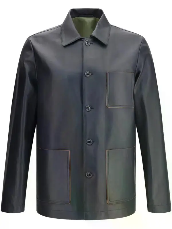 VALSTAR Luke Leather Jacket - Blue