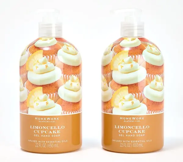 HOMEWORX BY SLATKIN + CO. As Is S/2 22oz Limoncello Soap