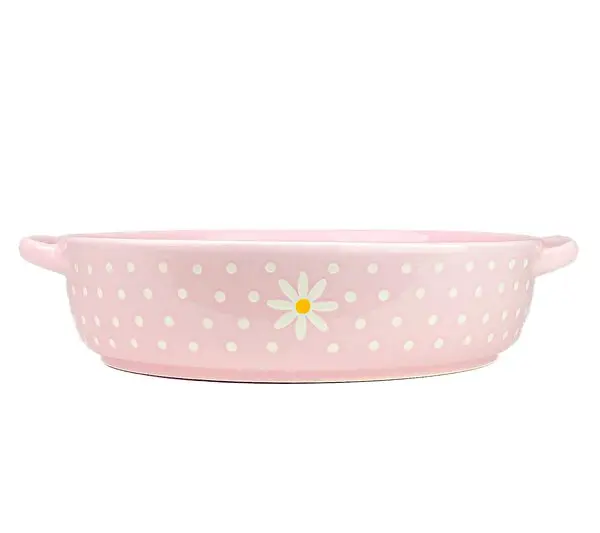 10 STRAWBERRY STREET Daisy Polka Dot Round Bake R