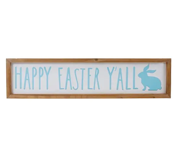 NORTHLIGHT 26happy Easter Y'all' Sign Spring Wall Decor
