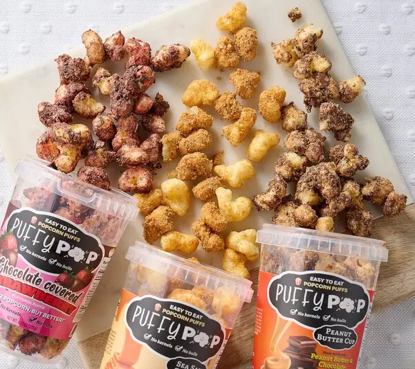 PUFFY POP Tubs Sweet & Salty Puffed Corn