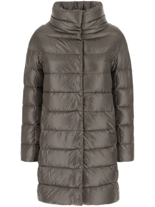 Herno Dora Long Down Jacket - Grey