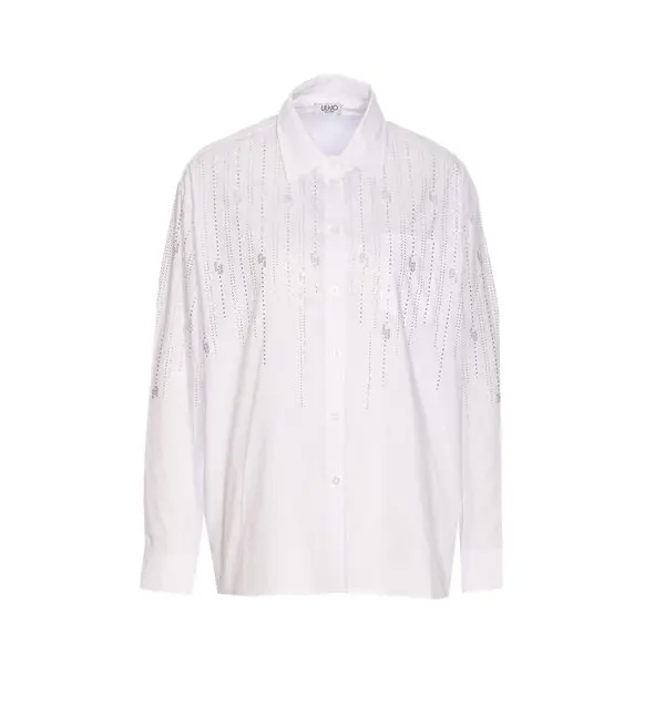 Liu Jo Shirt With Strass Detailing - White