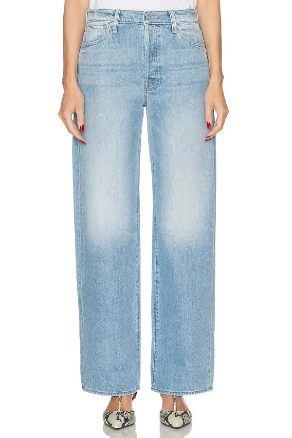 MOTHER The Dodger Button Hover Cuff Jeans