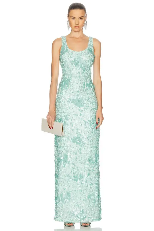 Simkhai Bex Tank Maxi Dress - Seafoam