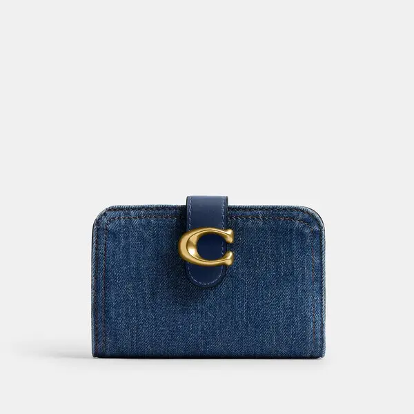 Coach Tabby Wallet - Brass/deep Blue