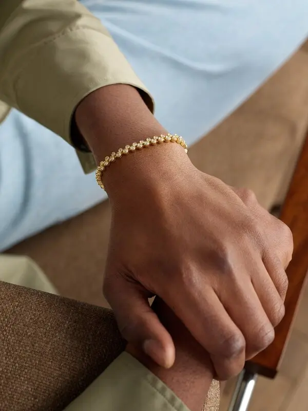 VILTIER Clique -karat Diamond Tennis Bracelet - Gold