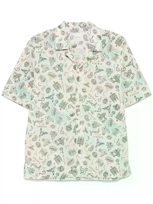 Paul Smith Graphic-print Shirt - Green