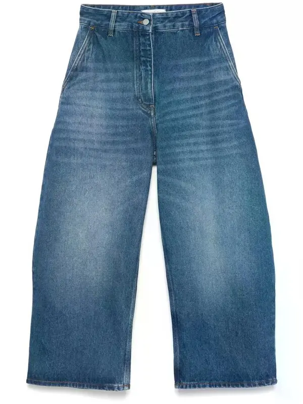 Studio Nicholson Chalco Cropped Jeans - Blue