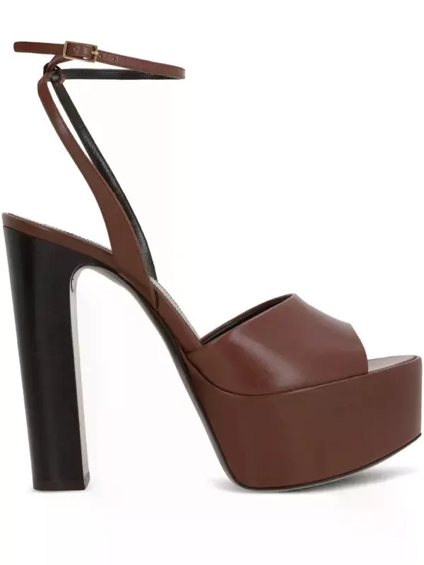 Saint Laurent 125mm Jodie Sandals - Brown